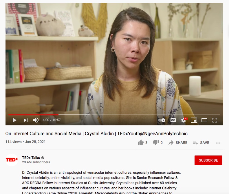 TEDx talk on Internet Culture and Social Media – WISHCRYS